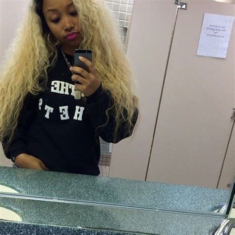 Zonnique Rheini Clipped Blonde Hair Girl Business Hairstyles