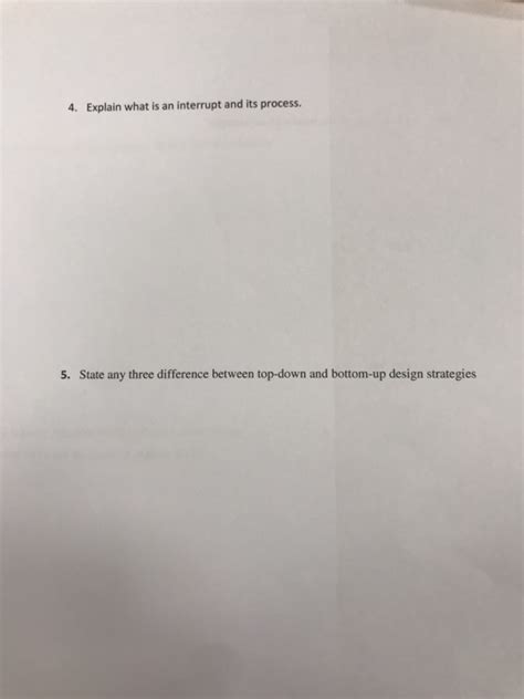 Solved 7 What Is The Difference Between Interrupt And