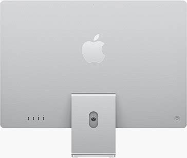 银色 Imac 背面图