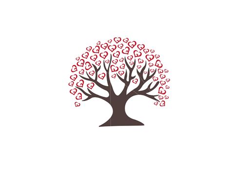 Heart Tree SVG Tree Sticker Tree Clipart Tree Vinyl Decal Etsy