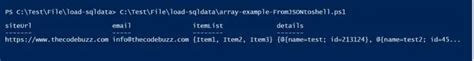 Use Json Array Fields In A Powershell Script Thecodebuzz