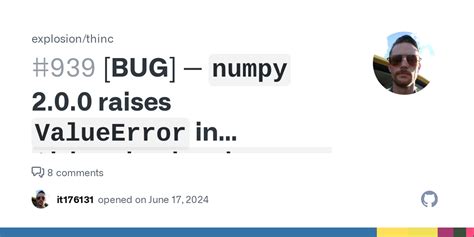 Bug `numpy` 200 Raises `valueerror` In `thincbackendsnumpyops` · Issue 939