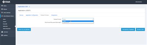 How To Add A New Payload Format To Lora Network Server RAK7249