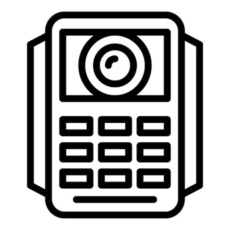 Premium Vector Video Intercom Security Icon Outline Vector Control Camera Door System