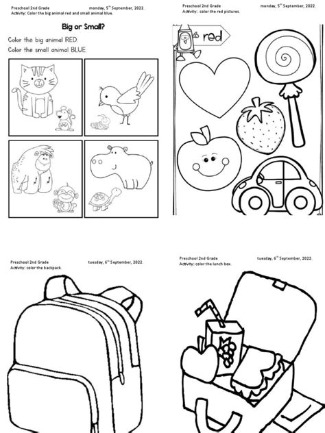 Preschool Coloring Activities Guide Pdf Games And Activities