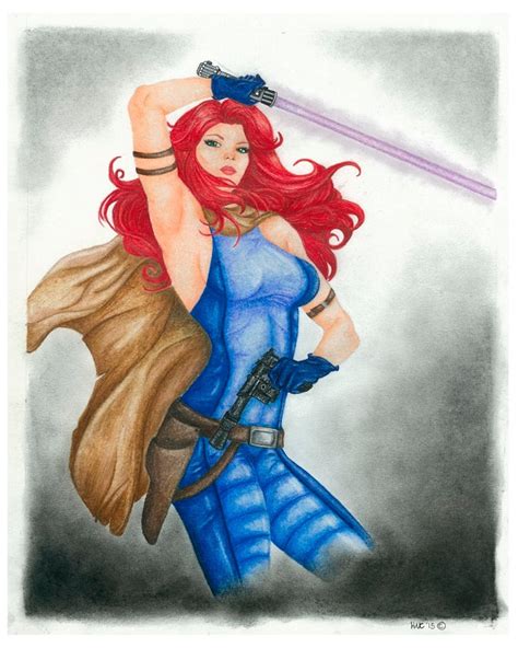 Mara Jade Star Wars Fan Art Print Etsy