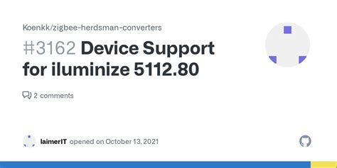 Device Support For Iluminize 511280 · Issue 3162 · Koenkkzigbee Herdsman Converters · Github