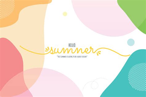 여름 레터링 추상적 인 배경 스톡 일러스트레이션에 여름 방학의 레터링 구성 손에 대한 스톡 벡터 아트 및 기타 이미지 손 로고 일러스트레이션 Istock