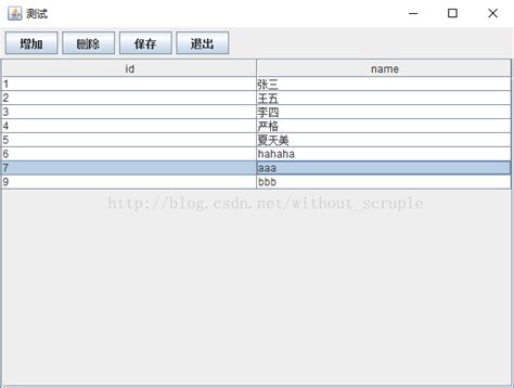 Java的jtable组件显示mysql数据库表中的数据以及将jtable表格中的数据存储到数据库中java图形界面怎么使用jlable呈现数据库获取的数据 Csdn博客