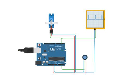 Circuit Design Servo Aufgabe 1 Tinkercad