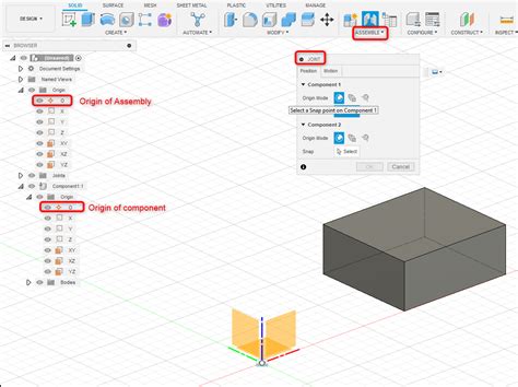 Fusion 360에서 부품을 잠가 이동하지 못하게 하는 방법