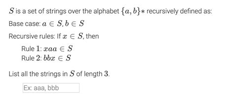 solved s ﻿is a set of strings over the alphabet {a b}