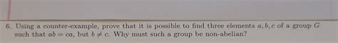 Solved Using A Counter Example Prove That It Is Possible Chegg