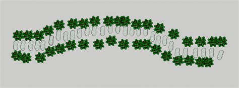 Path With Flower Side Sketchup Thousands Of Free Cad Blocks