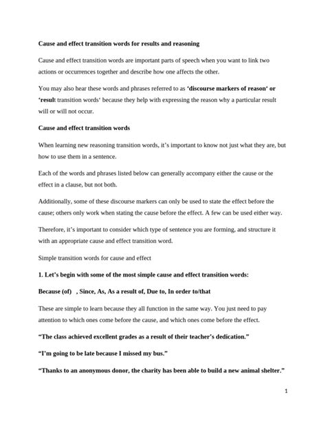 Discourse Marker Of Cause Xx Pdf Sentence Linguistics Causality