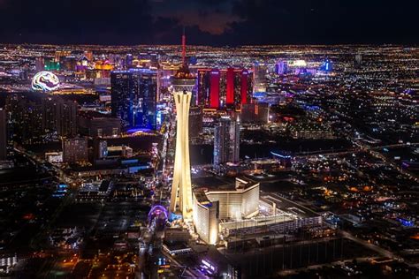 Stunning Aerial View Of Las Vegas Strip At Night Top 20 Las Vegas Serge Ramelli Photography