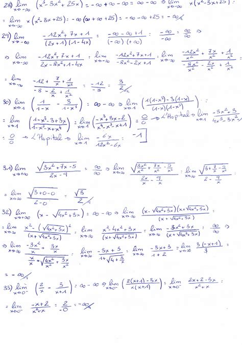 Moniapuntes Mates Ejercicios De Límites