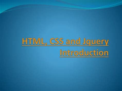 Html Stylespptx Web Design And Html Internet