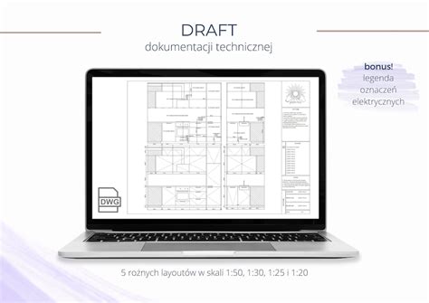Layout Draft Dwg Technical Documentation Etsy