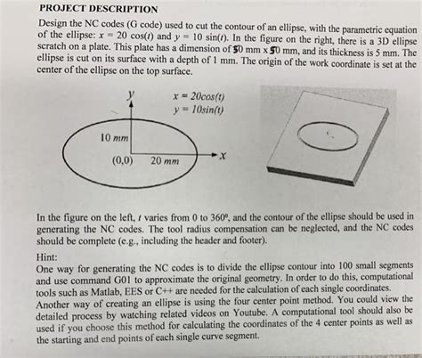 Solved Project Description Design The Nc Codes G Code Used