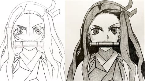 How To Draw Nezuko Kamado Kimetsu No Yaiba Easy Nezuko Kamado Drawing Tutorial Youtube