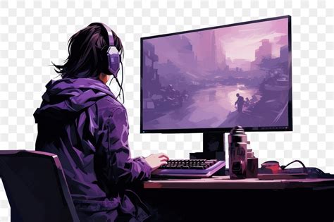 PNG Computer Headset Adult Electronics Premium PNG Rawpixel