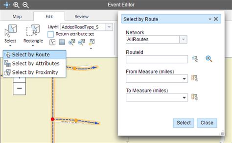 Selecting Events By Route—arcgis Roads And Highways Server