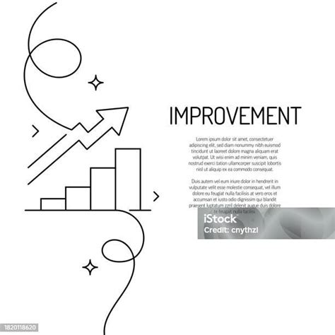 개선 아이콘의 연속 선화입니다 손으로 그린 상징 벡터 일러스트 레이 션 성공에 대한 스톡 벡터 아트 및 기타 이미지 성공 0명 개념 Istock