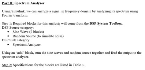 Part Ii Spectrum Analyzer Using Simulink We Can