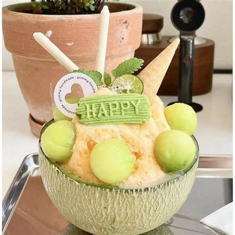 Get Nojin Ice Powder Shaved Ice Machine Special Ice Powder Cantaloupe Flavor 1kg Delivered