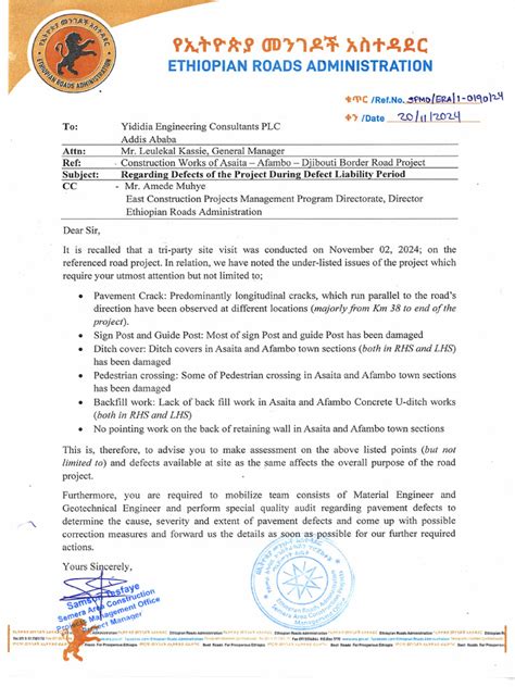 Regarding Defects Of The Project During Defect Liability Pdf