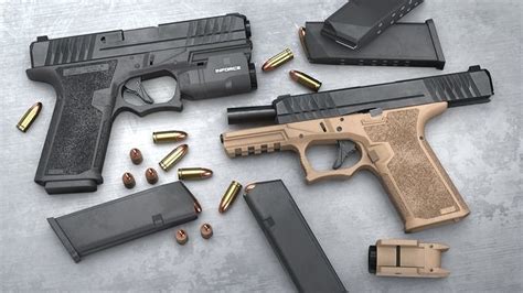 3d Model Polymer80 Pfc9 G19 Handgun And Inforce Aplc Flashlight Vr Ar Low Poly Cgtrader