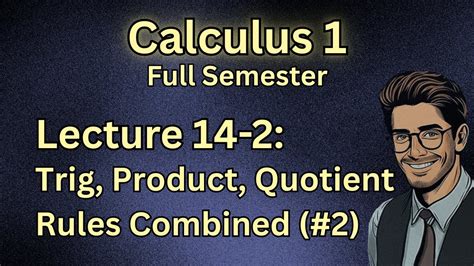 Calculus Problems Trig Rules Product Rule Quotient Rule 2 Youtube