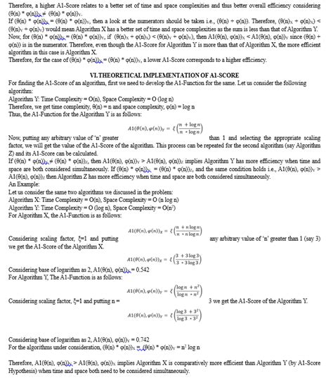 Calculation Of The Comparative Efficiency Of Algorithms Using A Single