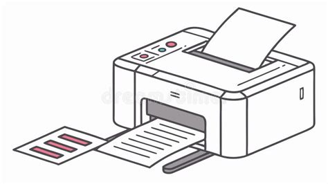 printer with paper document output and printing service design vector design generative ai