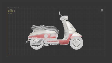 3d Peugeot Django 125 Scooter Turbosquid 1997191