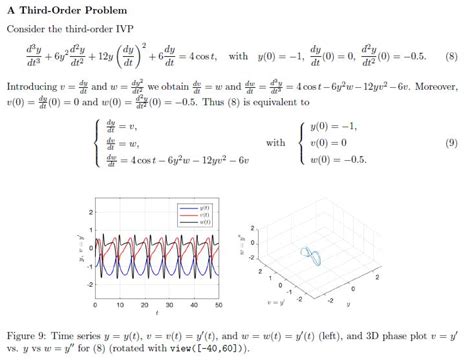 Solved 3 Solve Numerically The Ivp D2y Dt2 6y Dy Dt 6y