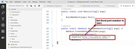 C How To Configure Webpackdevserver To Run An App With Aspnet Core 20 Iisexpress Stack