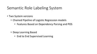 Semantic Role Labeling PPT