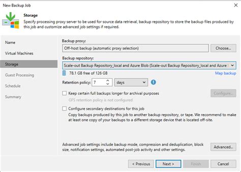 How To Create A Backup Job Using Azure Blob Repositories As Cloud Redundant Data Cary Sun