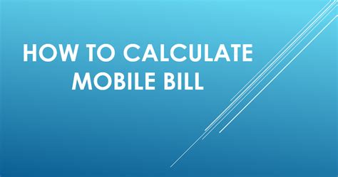 how to calculate mobile bill programming funcodepro