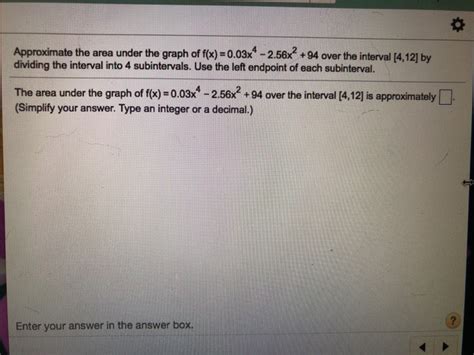 Solved Approximate The Area Under The Graph Of Fx 003x