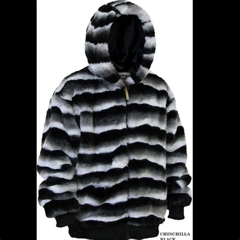 Jackets And Coats Mens Chinchilla Faux Designer Fur Hoodie Poshmark