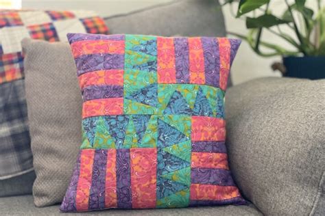 Improv Patchwork Easy Going Pillow Pattern The Polka Dot Chair