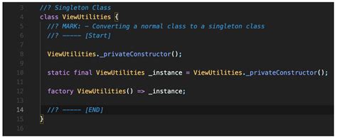 how to create singleton pattern in dart sunflower lab ai