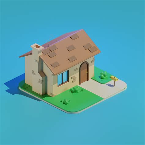 Artstation Low Poly House