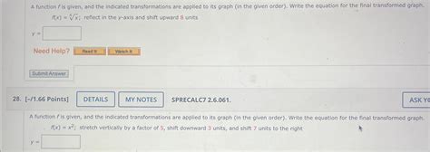 Solved Answer Both Of Thesea Function F ﻿is Given And The