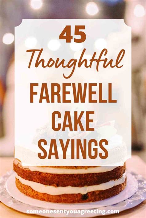 95 Farewell Cake Sayings And Messages Someone Sent You A Greeting