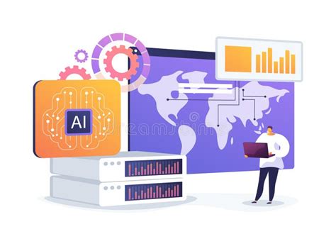 Ai Supported Predictive Modeling Abstract Concept Vector Illustration Stock Vector