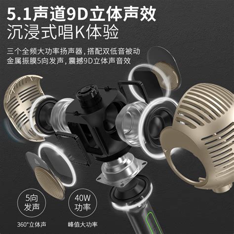 高保真音质新科专业话筒音响一体麦克风适用唱吧全民k歌神器 虎窝淘